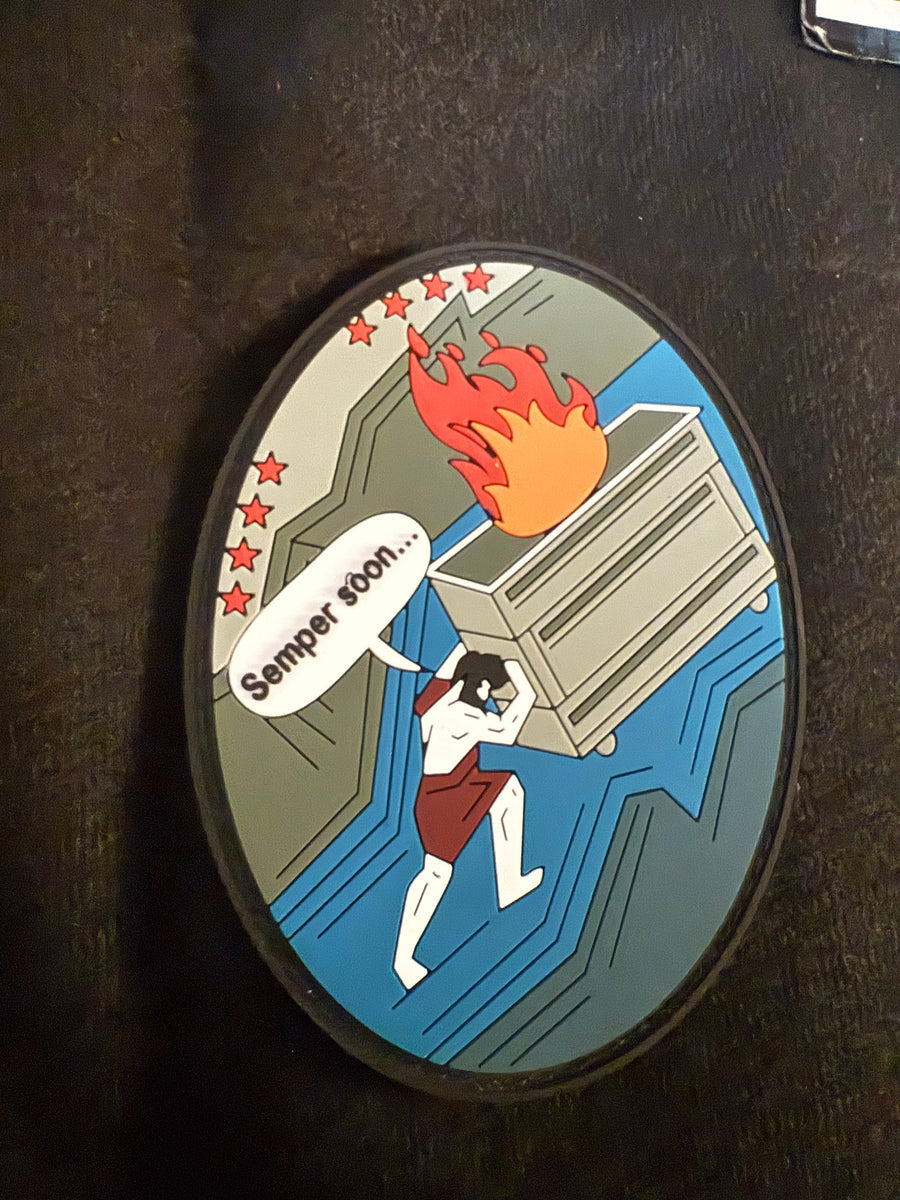 Dumpster Fire – patch mans